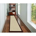 Linon Athena Runner, Natural with Brown, 2.6ft x 12ft - Walmart.com