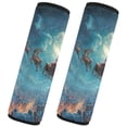 2 Car Seat Belt Covers S Size 6.5*6.5 Inches Car Seat Belt Shoulder Pad ...