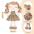 Gloveleya Plush Doll Baby Girl Gift Soft Dolls Curly Hair Wearing Light ...