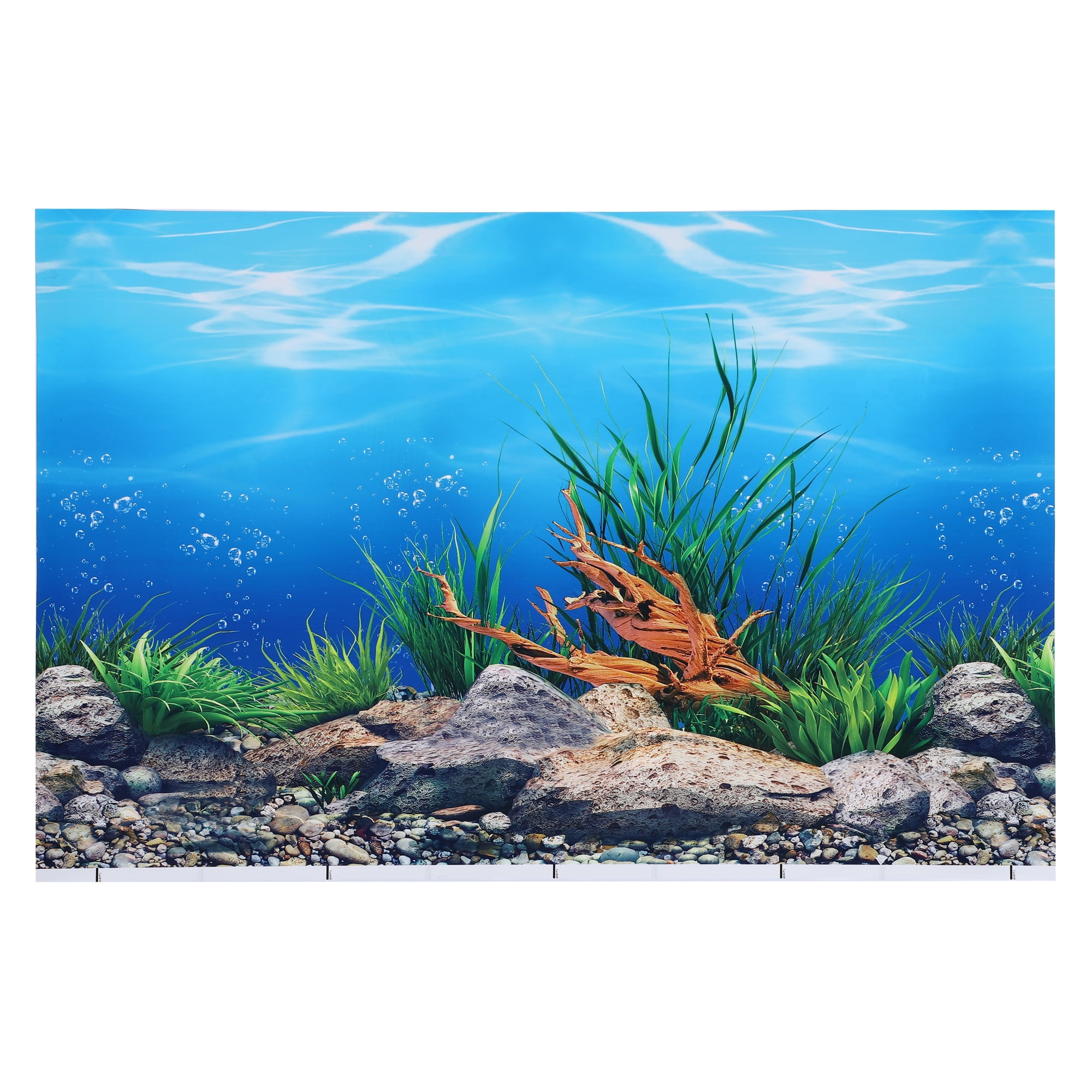 Unique Bargains Aquarium Background Poster Double-sided Fish Tank ...