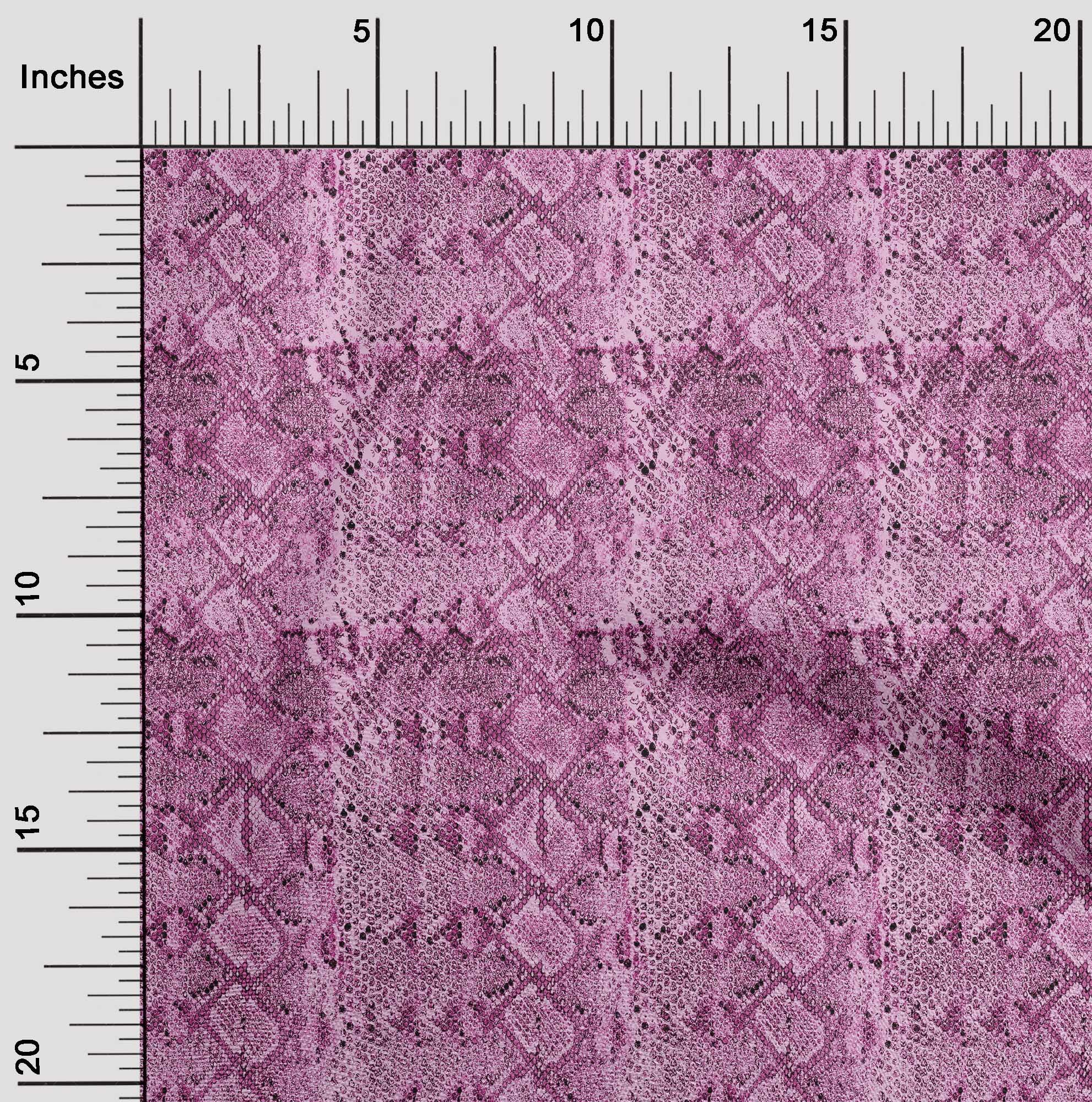 oneOone Viscose Jersey Light Pink Fabric Animal Skin Sewing Material ...