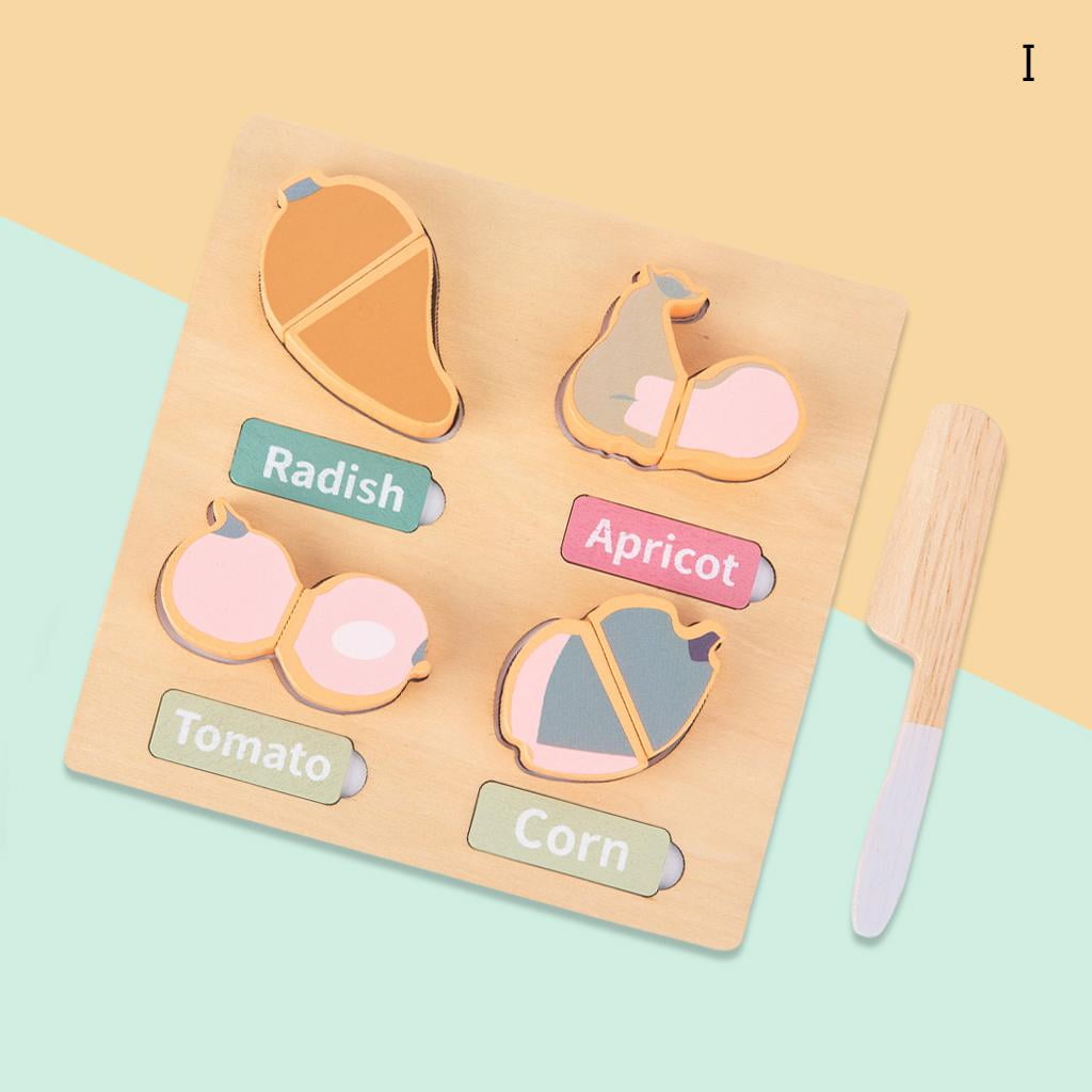 Tablero de rompecabezas Juguetes Vocabulario de y verduras Coordinación ...