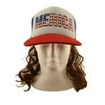HandinHandCreations USA Mullet Hat Brown Wig Merica Redneck 4th of July ...