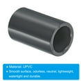 Uxcell UPVC Pipe Fitting 16mm Socket, 4 Pack Straight Coupling, Dark ...