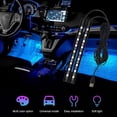 Crazyview LED Car Interior Foot Lights, USB 5V Ambient Atmosphere Lamp ...