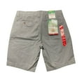 Iron CO. Men's Stretchy Flat Front Comfort Flex Waistband 10" Inseam ...