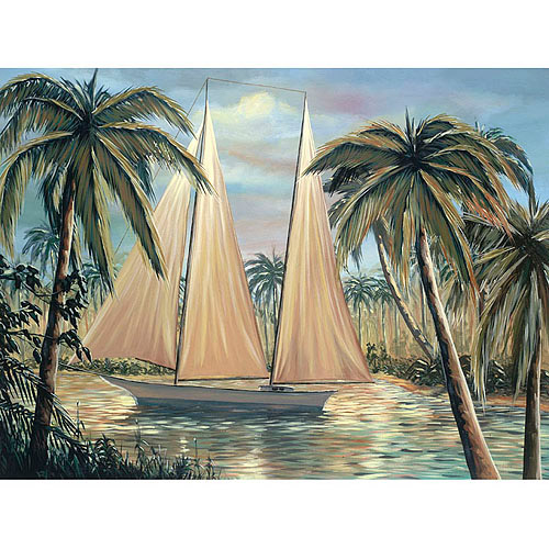 Trademark Fine Art "Floating At Bay" Canvas Art by Frank Walcott ...