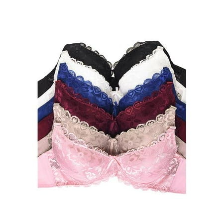 Sofra IN-BR4268LD-38D Ladies Full Cup Lace Intimate Sets Full Coverage ...