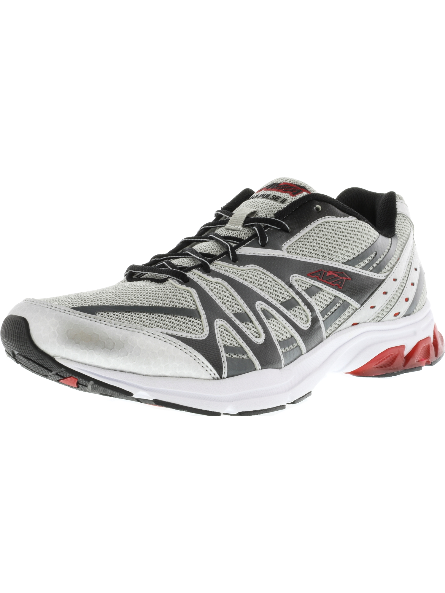 Avia Men's Avi-Pulse Ii Grey / Black Red Ankle-High Running Shoe - 10M ...