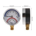 Liquid Filled Pressure Gauge 0-10Bar 0-120 Thermal Pressure Gauge ...
