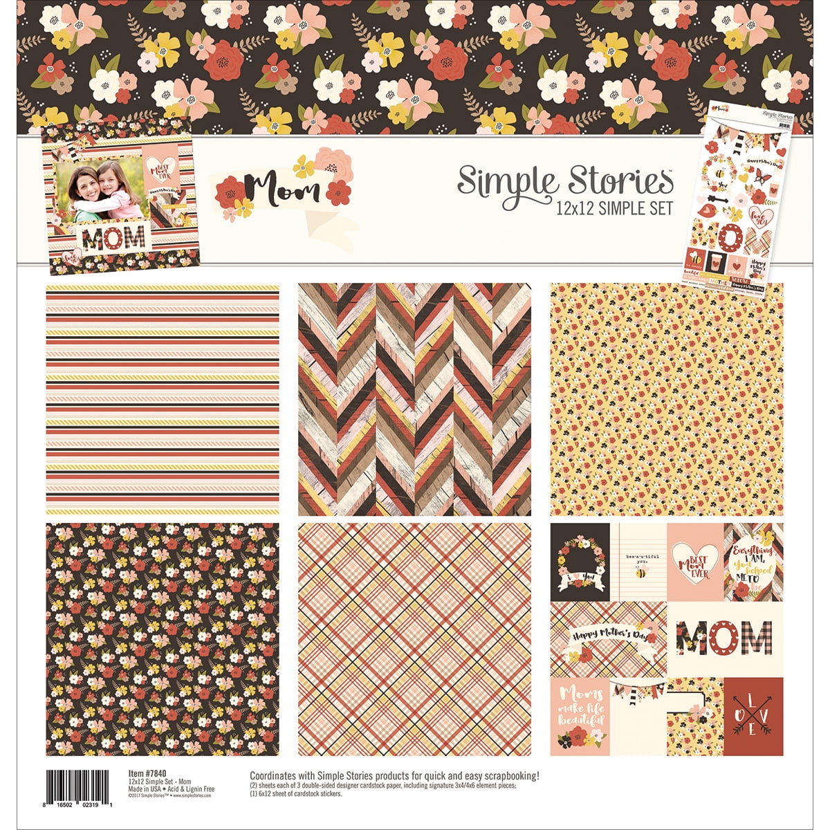 Simple Stories Simple Sets Collection Kit 12"X12"-Mother's Day ...