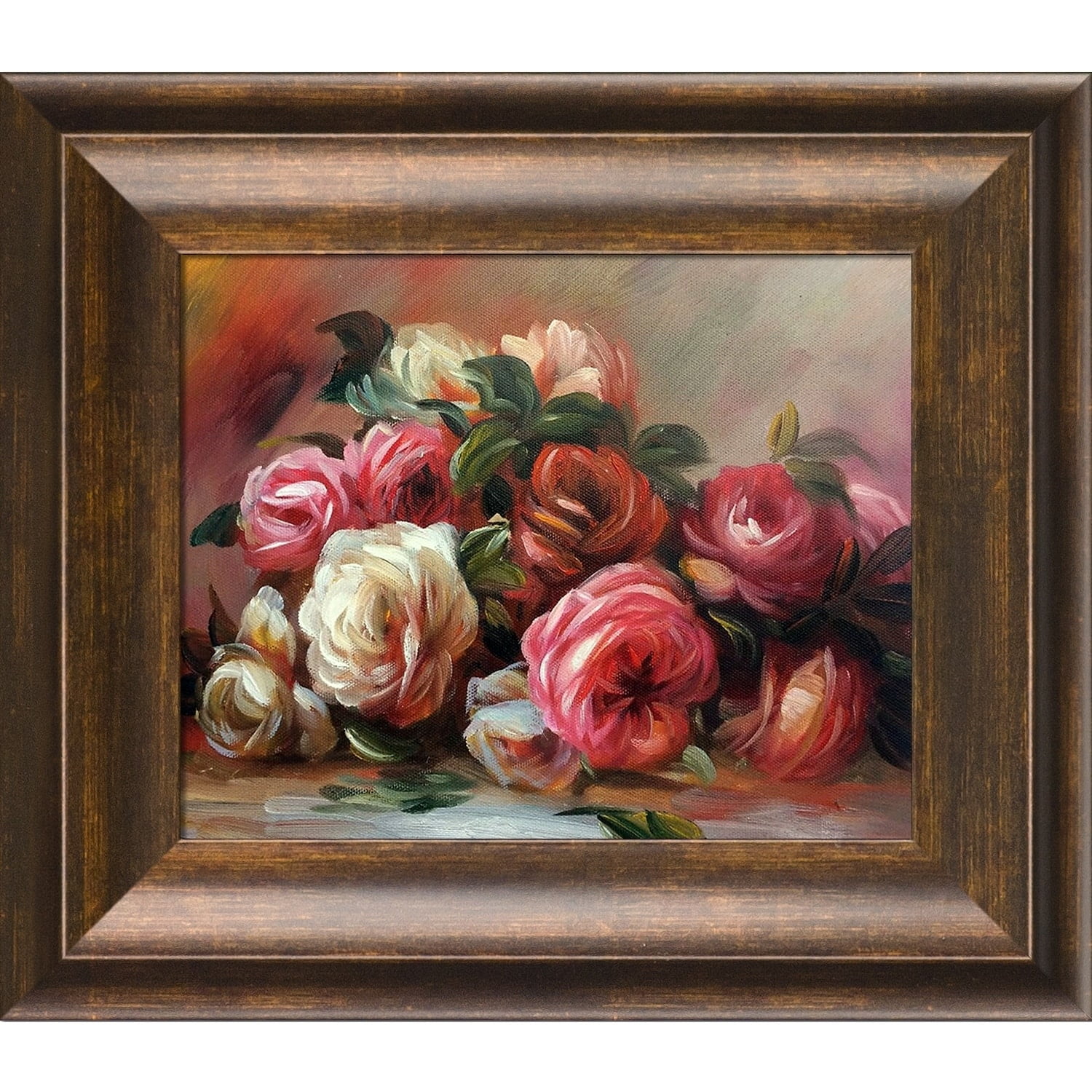 La Pastiche Pierre-Auguste Renoir 'Discarded Roses' Hand Painted Oil ...
