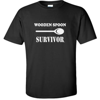 Wooden Spoon Survivor Funny Humour Joke College Cool Student Slogan ...