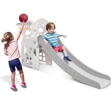 SKYSHALO Toddler Slide for Indoor and Outdoor, Freestanding Kids Slide ...