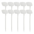 Baluue 10Pcs Garden Identification Stakes Plastic Beveled Tag for Plant ...