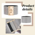 3 Pairs Rhinestone Cuff Bracelets for Women Wide Cord Bracelets Set for ...