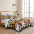 90x96in Quilt Bedding Set, Welcome to Fall Words Lightweight Coverlet ...