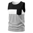 Boys Color Block Tank Top, Big Kids Sleeveless Crew Neck Sport Vest ...