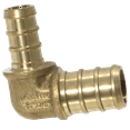 10 Pcs XFITTING Pex 1/2 Inch X 3/8 Pex Reducing Elbow Brass Crimp Fitting, 25-5-4=10X - Walmart.com