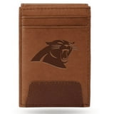 Carolina Football Panthers Embossed Premium Brown Leather Front Pocket ...
