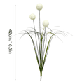 10 pieces Red White Blue Three-Head Spherical Simulation Flowers ...