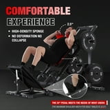 syedee Leg Press Hack Squat Machine, Leg Exercise Machine with Linear ...