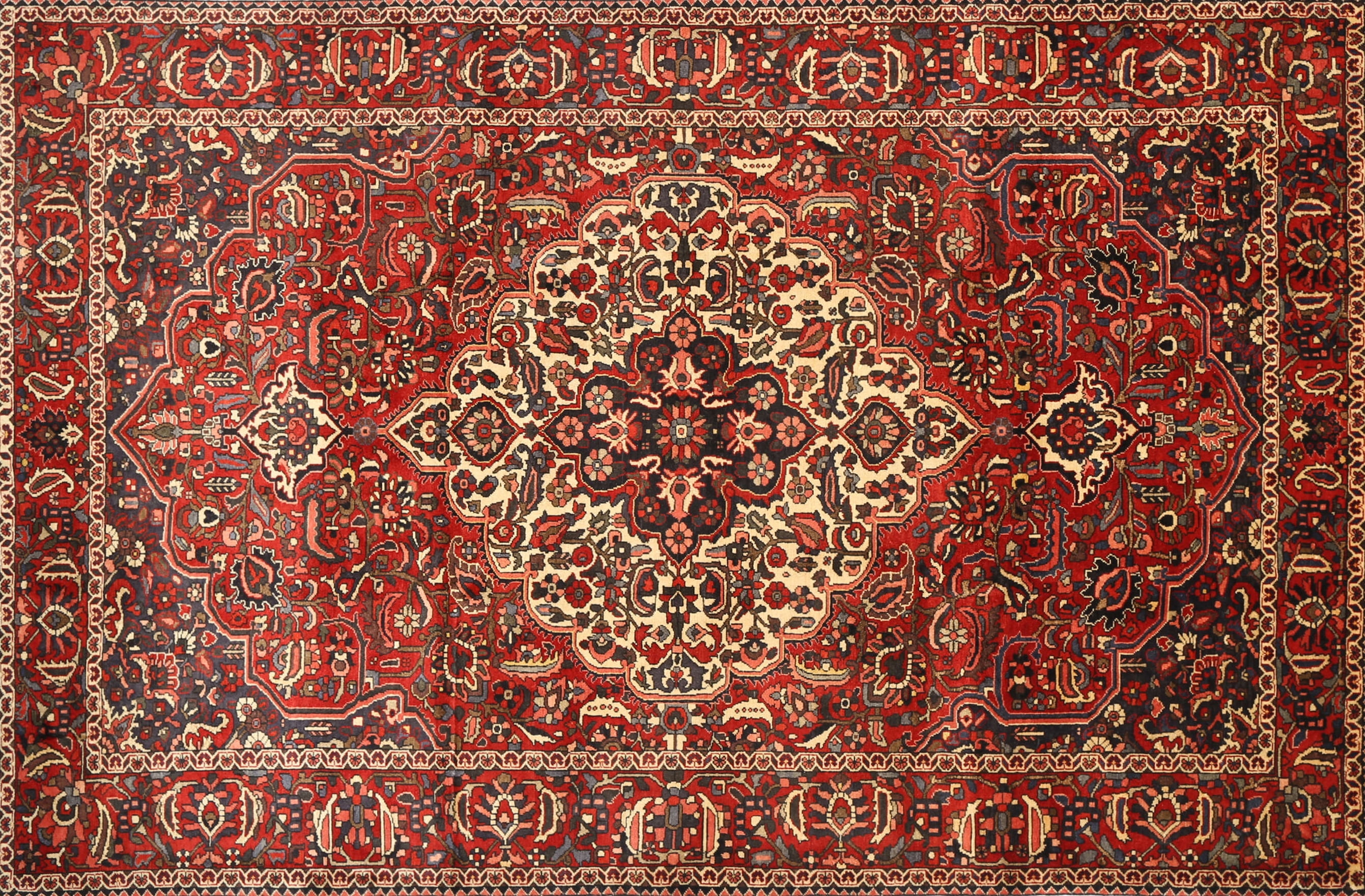 Ahgly Company Indoor Rectangle Traditional Red Persian Area Rugs, 8' x ...
