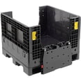 Global Industrial Plastic Folding Bulk Shipping Container, 32x30x25 ...