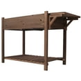 8 Pockets Horticulture Raised Garden Bed Elevated Wood Planter Box ...