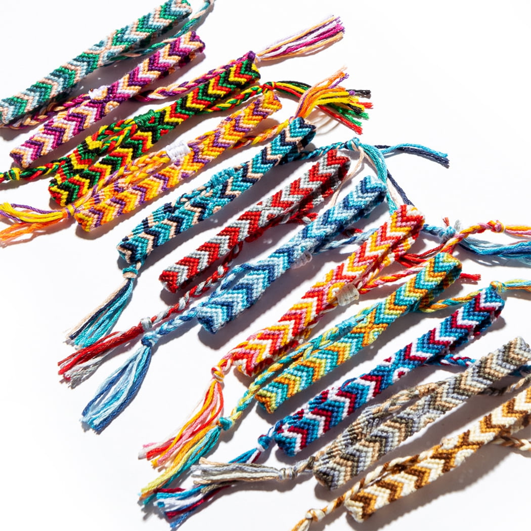 Coxeer Friendship Bracelet Nepal Style Handmade Woven Bracelet Braided ...