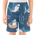 BZSMCE Adjustable Drawstring Casual Shorts With Sharks Pattern Pattern ...