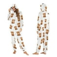 1 Piece Adult Onesie Pajamas Cozy & Loose-Fit Sleepsuit Loungewear with ...