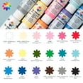 Delta Ceramcoat Matte Acrylic Craft Paint Set, 2 fl oz, 18 Piece ...