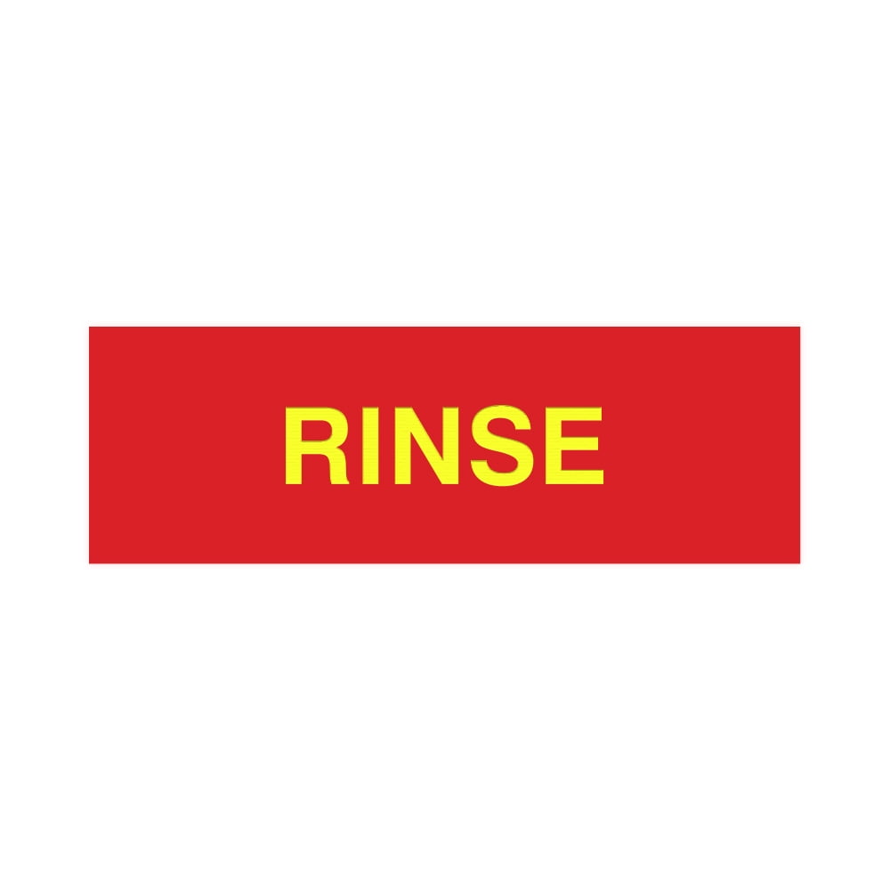 Basic Rinse Sign (Red/Yellow) - Medium - Walmart.com