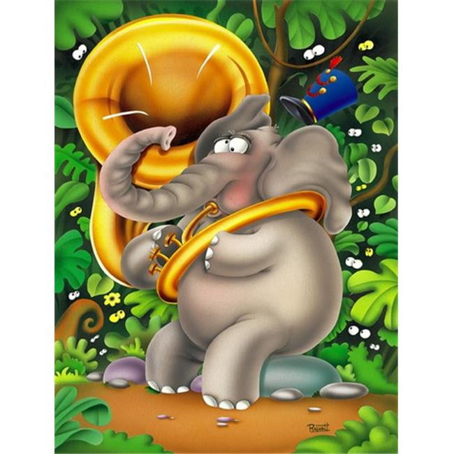Elephant Playing the Tuba Flag Garden Size - Walmart.com