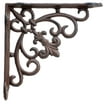 Flag Emotes Rustic Star Brown Cast Iron Decorative Shelving Bracket, 7. ...