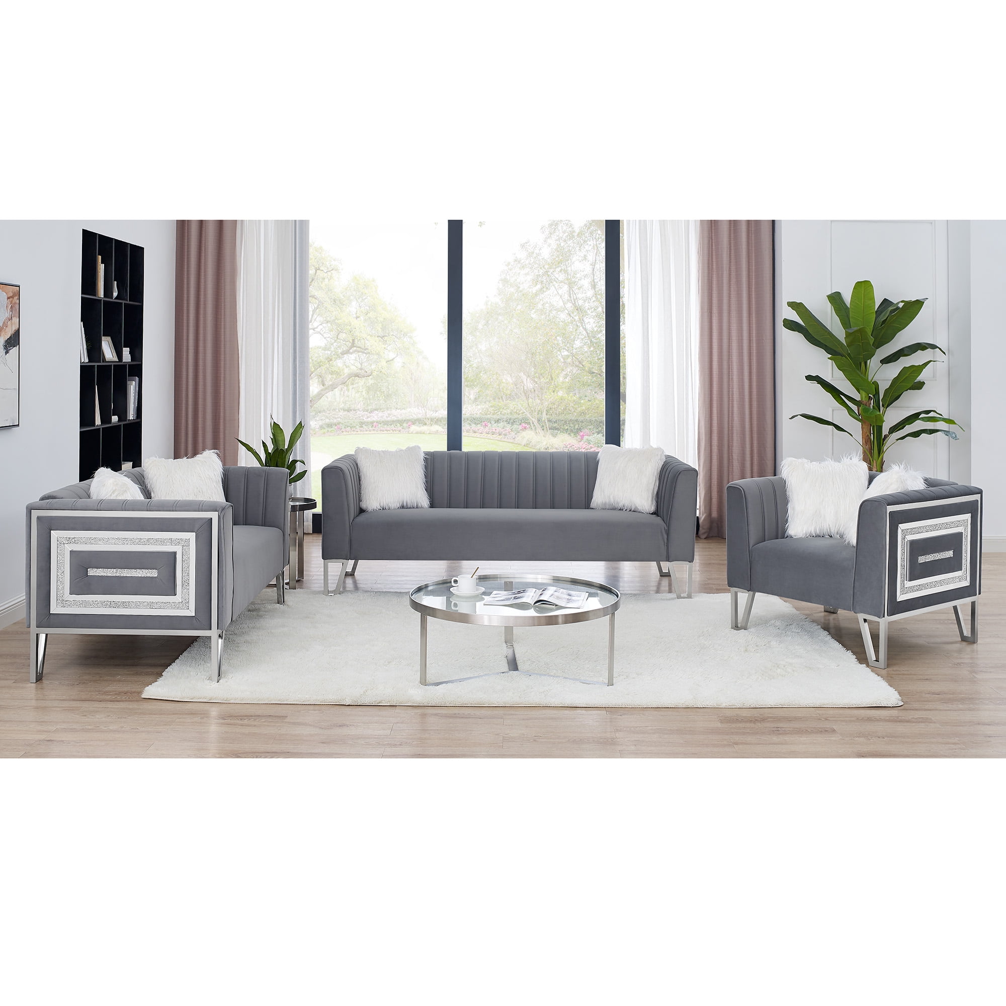 3 Sided Sofa Set | Baci Living Room