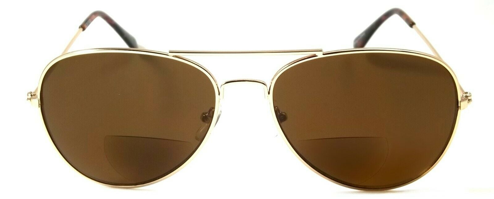 Borghese +2.75 "Aviator Style" Brown Sun Reader Bifocals - Walmart.com