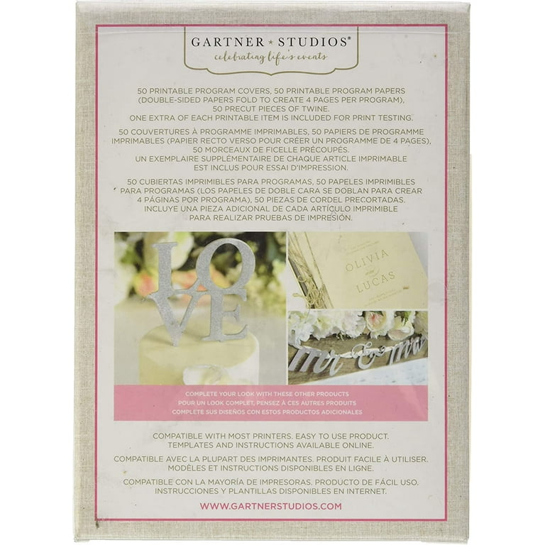 Wedding program kits | Beachweddingtips.com
