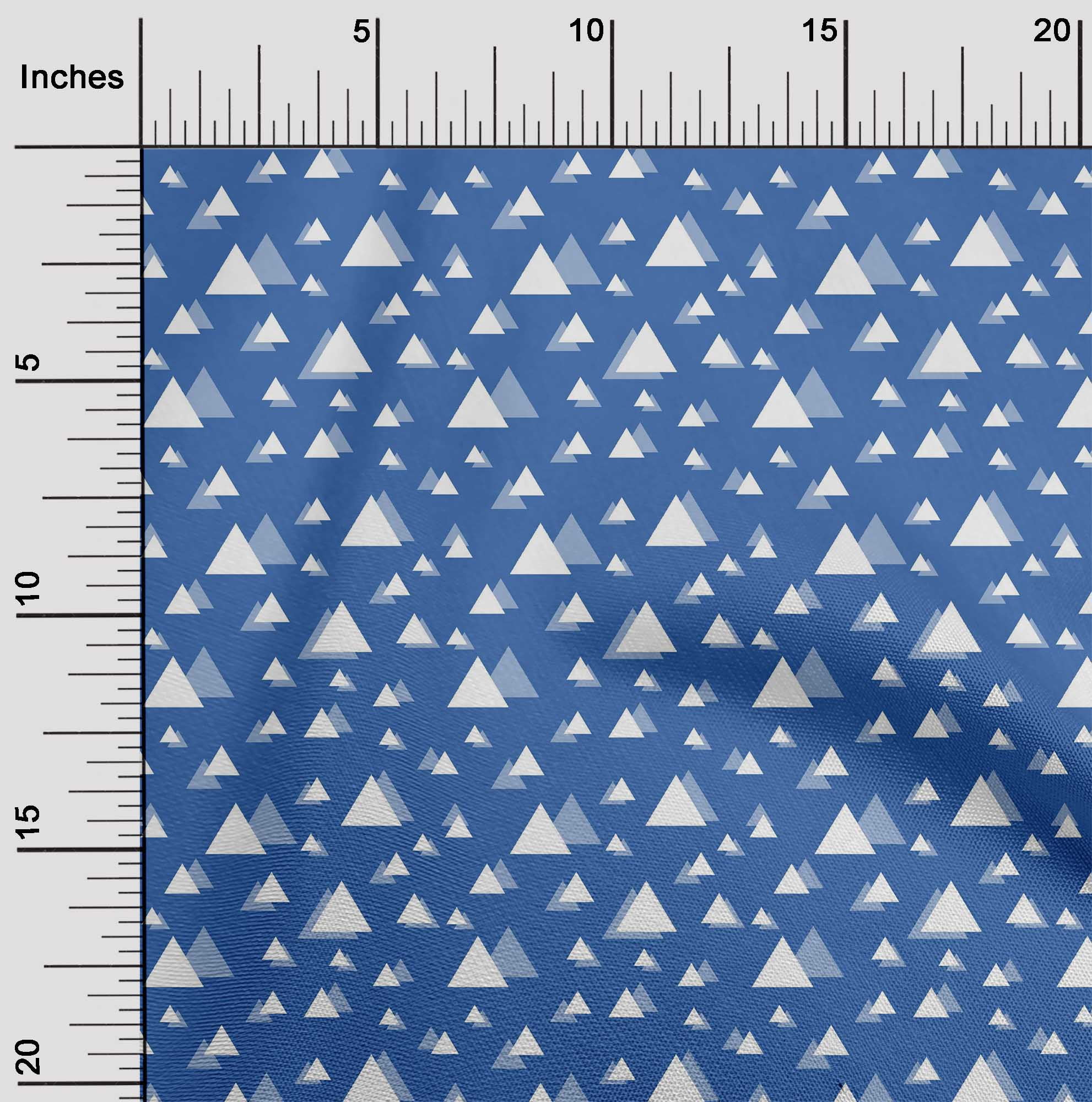 oneOone Silk Tabby Fabric Triangle Geometric Print Fabric By Yard 42 ...