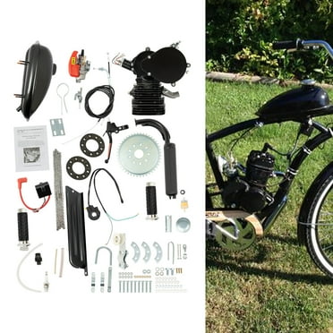 110cc Bicycle Engine Kit, 2 Stroke Bike Motor Kit Gas Motor Conversion Kit, Air-Cooling ...