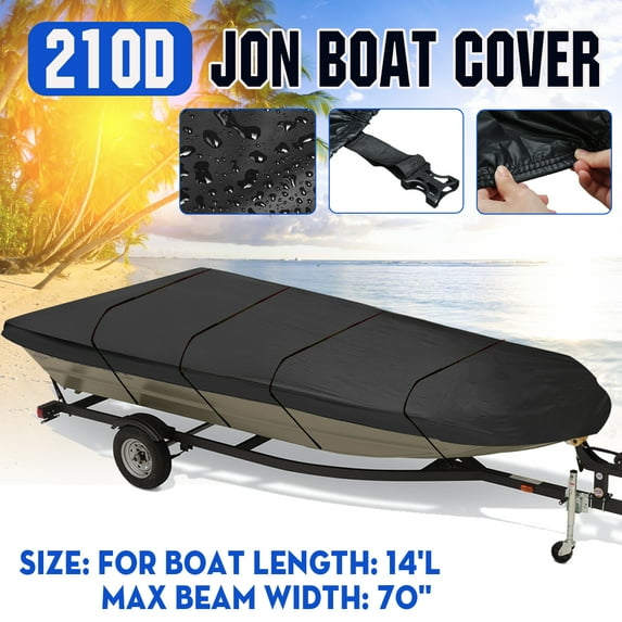 210D Marine Grade Boat Cover- Water Proof Heavy Duty Trailerable ...
