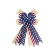 4th of July Decorations Patriotic Wreath Bow, Decorative Bow Patriotic ...