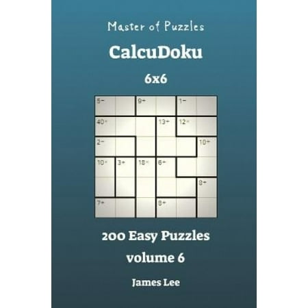 Master of Puzzles Calcudoku - 200 Easy 6x6 Vol. 6 | Walmart Canada