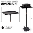 TENGDA Adjustable Floor Projector Stand 35.5‑53 Height Universal ...