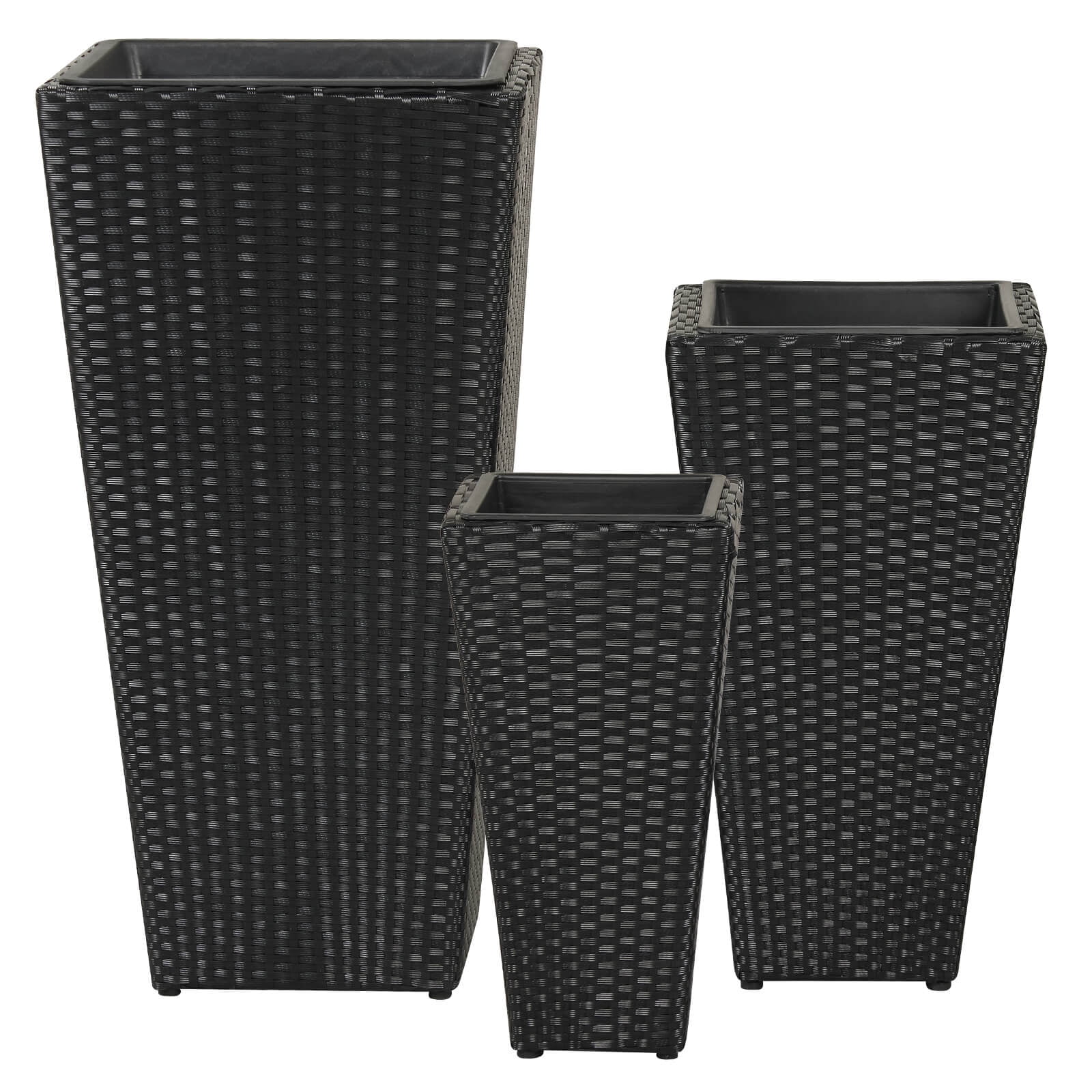 Click here for Costway Set Of 3 Rattan Plant Pots With Removable... prices