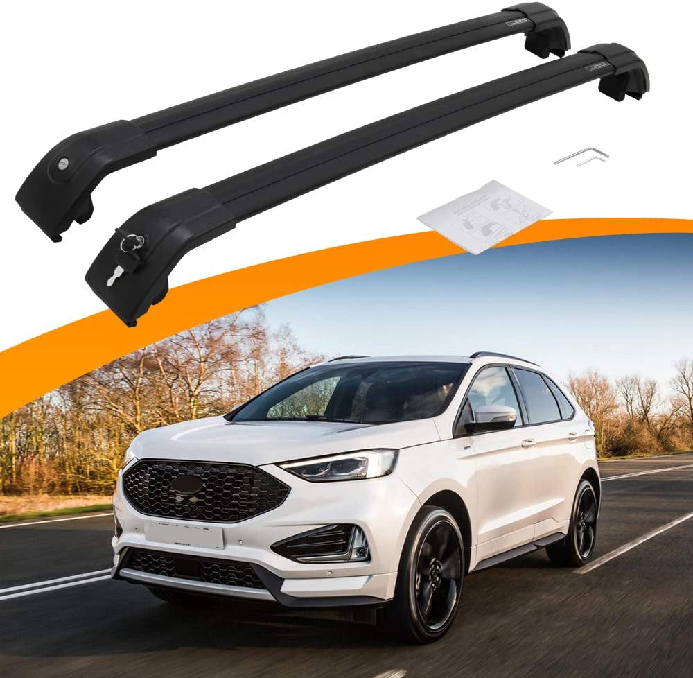 NIXFACE Crossbars Fit for Ford Edge 2015-2022 Black Roof Rack Rail ...