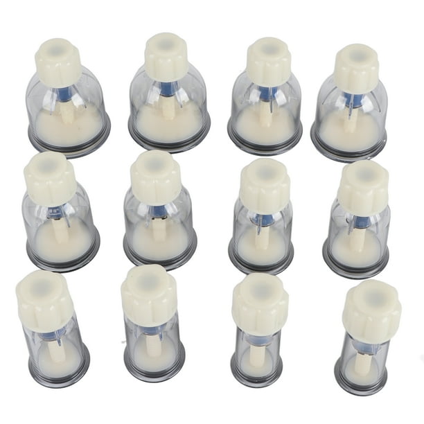 Vacuum Cupping Set,12pcs Hand Twisting Rotational Massage Cupping Cup ...