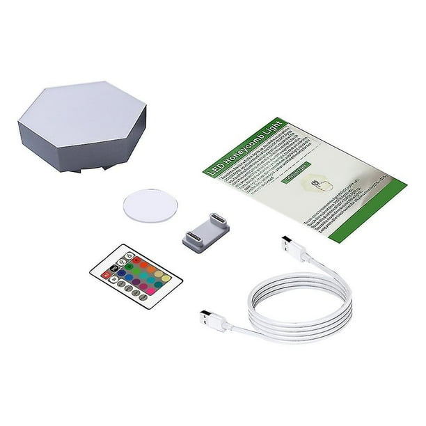 Lámpara Led Rgb con Sensor táctil, luz hexagonal, lámpara de pared Led ...