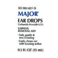 Generic Debrox Earwax Remover, 0.5 Fl. Oz., Major Pharmaceuticals ...